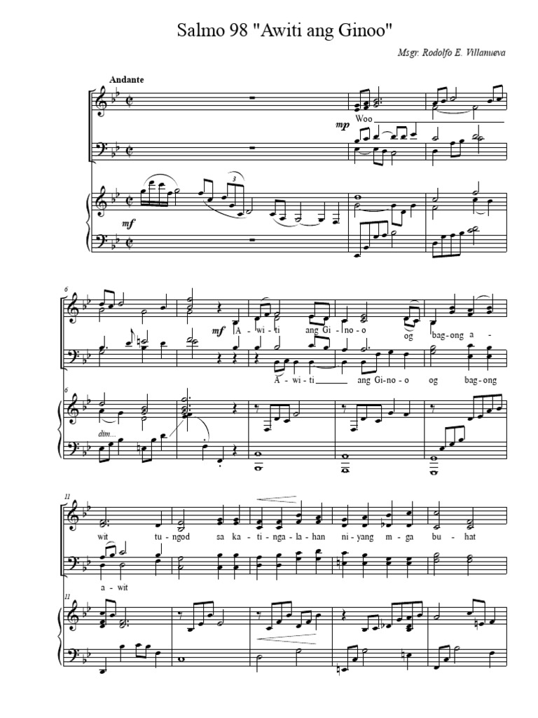 Awiti Ang Ginoo | PDF