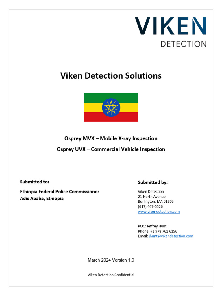 Viken Detection Solutions for Ethiopia Police | PDF | Indemnity | Legal ...