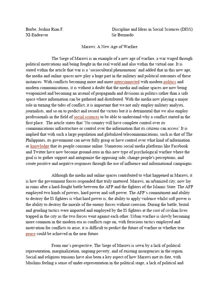 DISS Reflection 1 | PDF | Information | Social Psychology