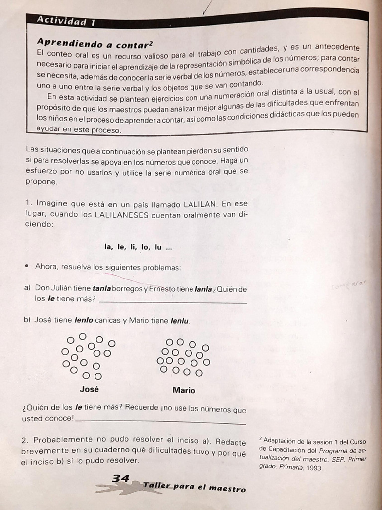 Aprendiendo a Contar. | PDF
