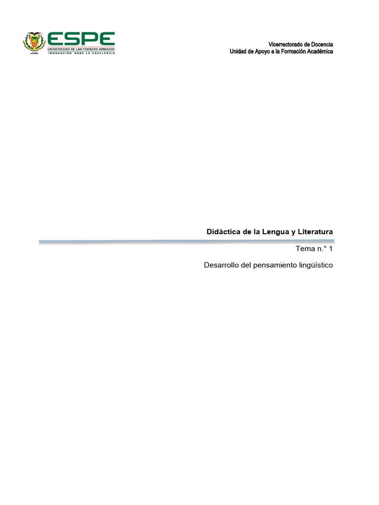 DLL Tema 1 Desarrollo Pensamiento | PDF | Enseñando | Plan de estudios