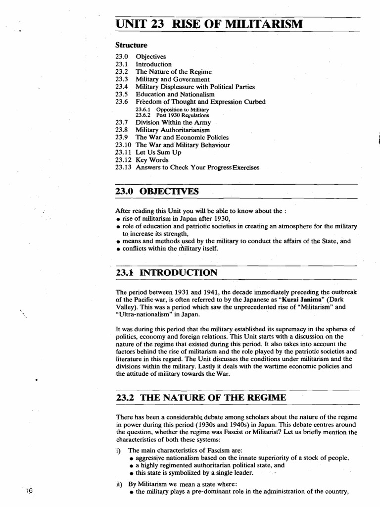 Rise of Militarism in 1930s Japan | PDF | Fascism | Empire Of Japan