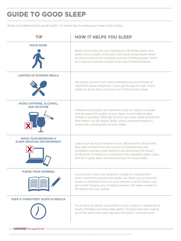 Sleep Tips for Better Health | PDF | Sleep | Physiology