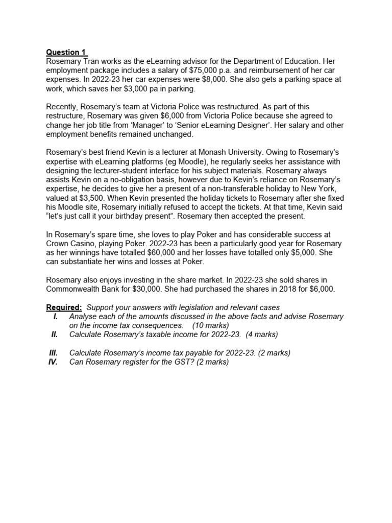 Pre Exam Practice | PDF | Taxes | Income