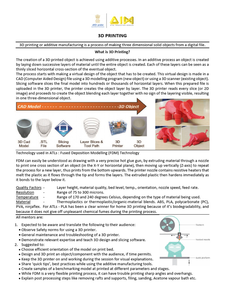 3D Printing-Guidelines and Links | PDF | 3 D Printing | Secondary Sector Of The Economy