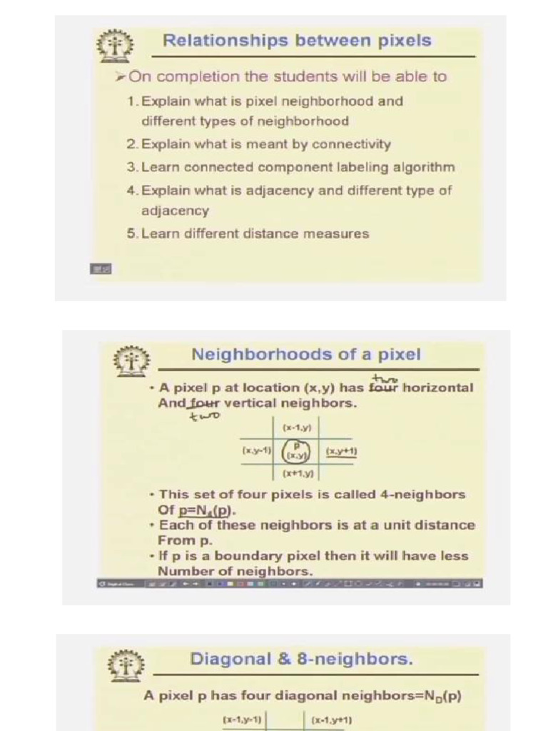 Pixel Relationship I | PDF