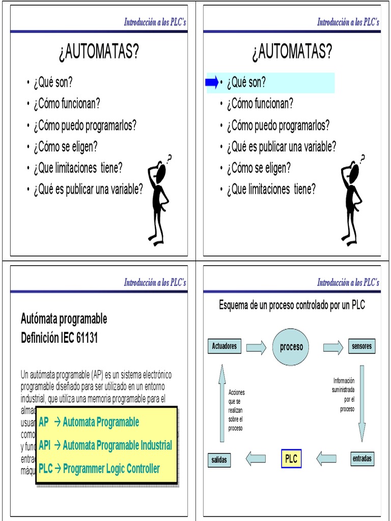 04-Automatas Introduccion | PDF | Controlador lógico programable ...