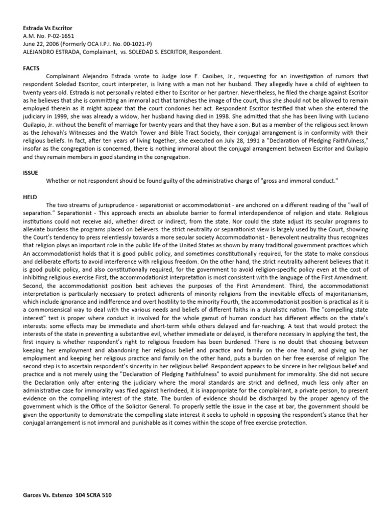 Freedom of Expression Compiled Cases | PDF | First Amendment To The ...