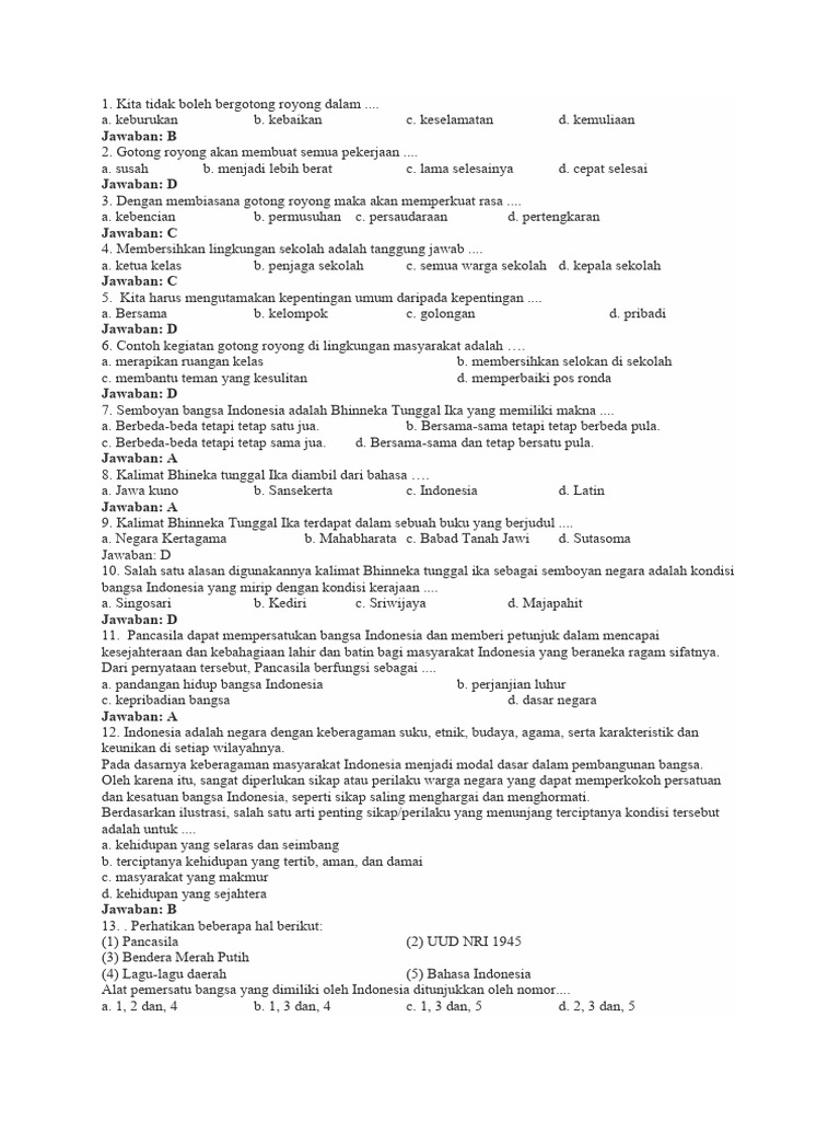 Pancasila sebagai Pemersatu Bangsa | PDF | Karier & Perkembangan | Seni & Disiplin Bahasa