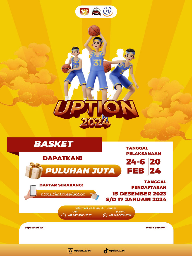 Proposal Basket Uption Dan Tor 2024 | PDF | Karier & Perkembangan | Perjalanan
