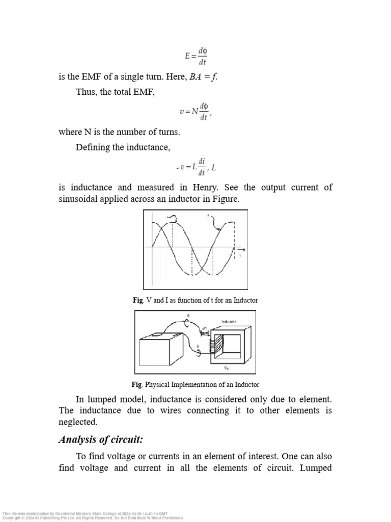 Electrical Technology (p41-80) | PDF | Electrical Network | Inductance
