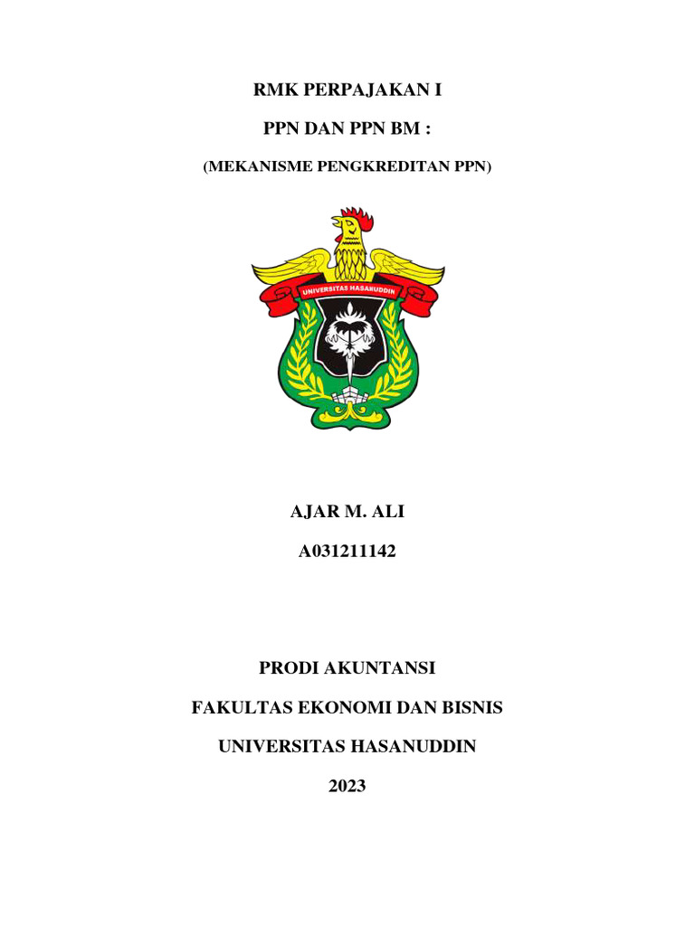 RMK - PPN Dan PPN BM 2 (Ajar M. Ali - A031211142) | PDF