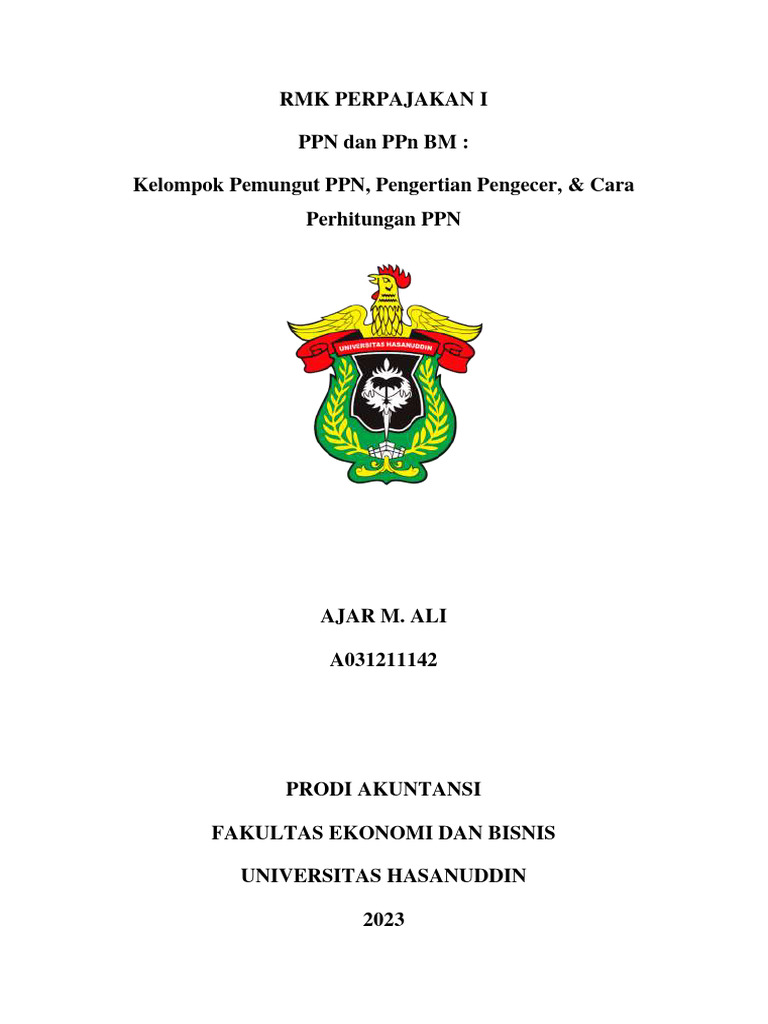 RMK PPN Dan PPN BM 3 (Ajar M. Ali - A031211142) | PDF