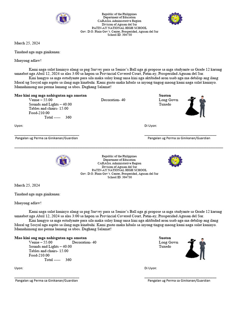 Letter Seniors Ball | PDF