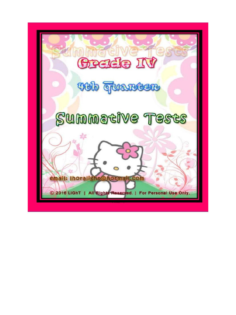 Grade 4 ST_All Subjects Q4 | PDF