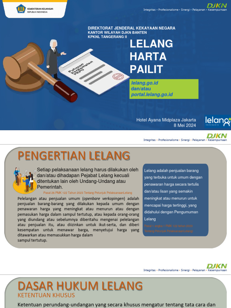 Lelang Harta Pailit | PDF