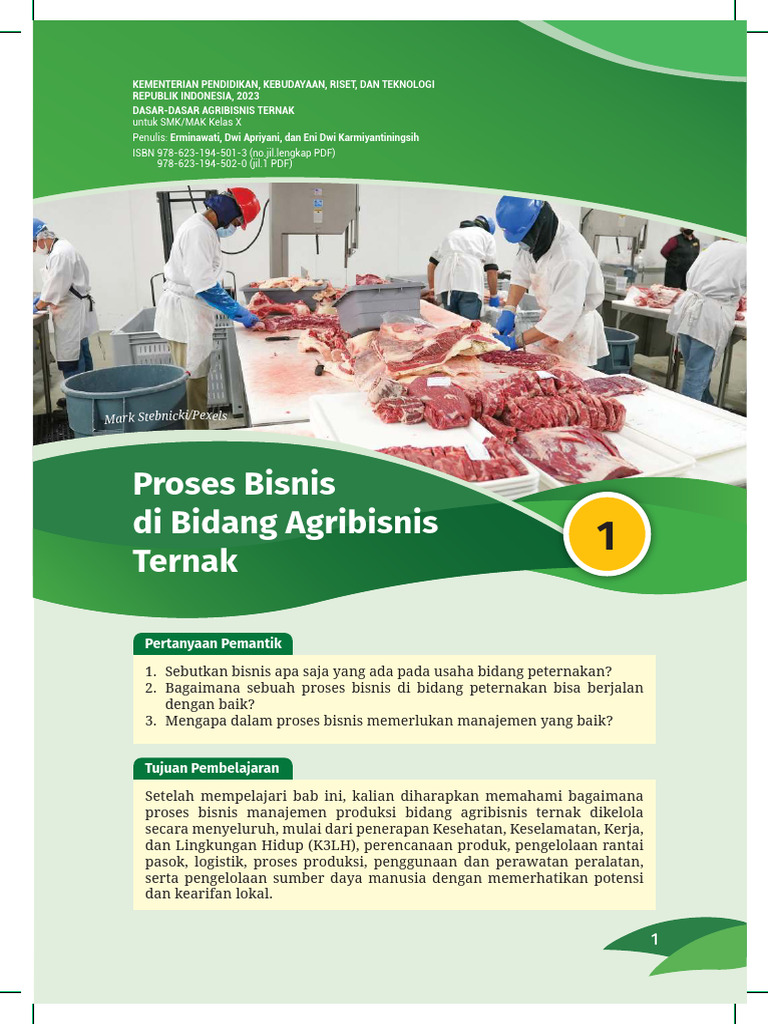 Buku Murid Dasar-Dasar Agribisnis Ternak - Dasar-Dasar Agribisnis Ternak Buku Siswa MAK - SMK ...