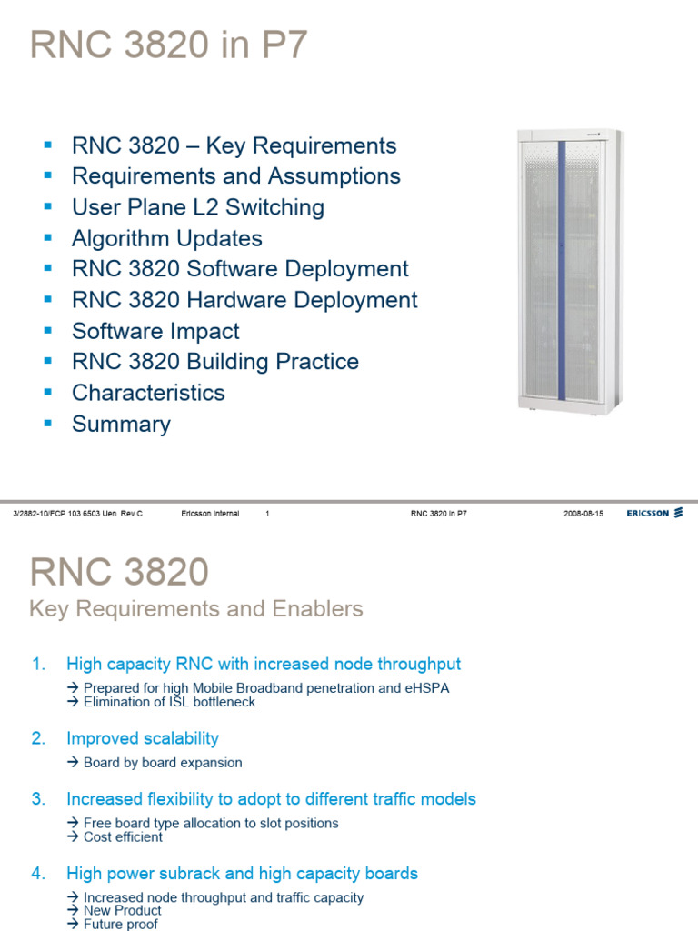 RNC 3820 Key Requirements Overview | PDF | Asynchronous Transfer Mode ...