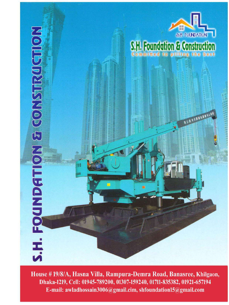 S.H Foundation Sheet Pile | PDF