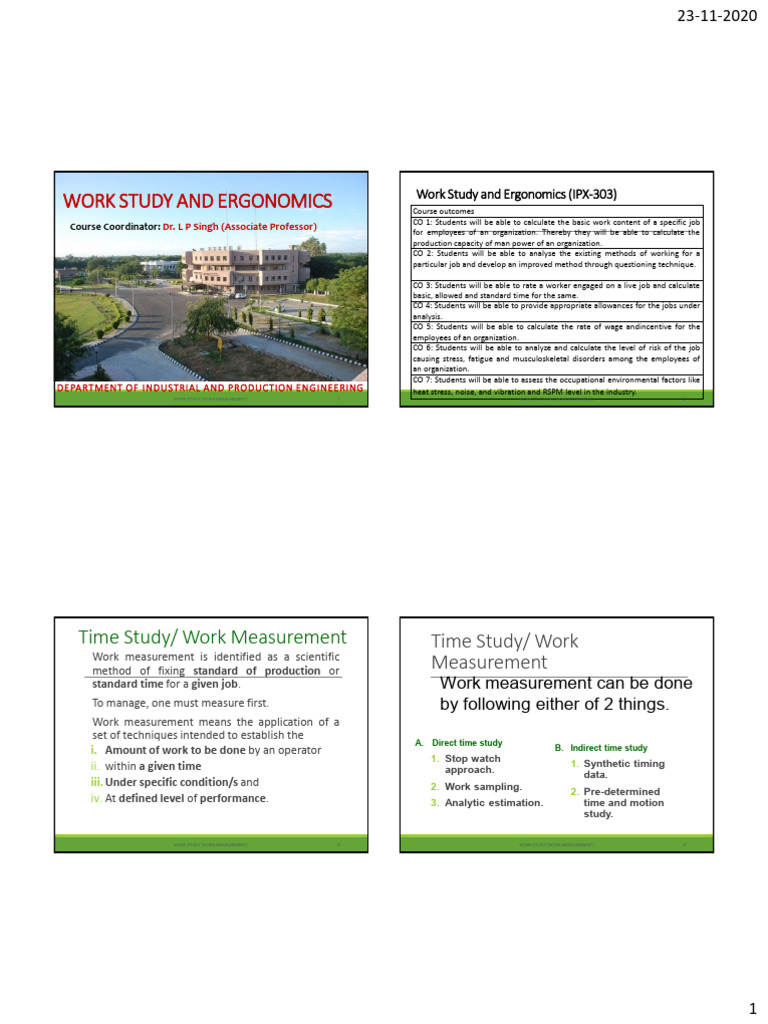 Work Measurement | PDF