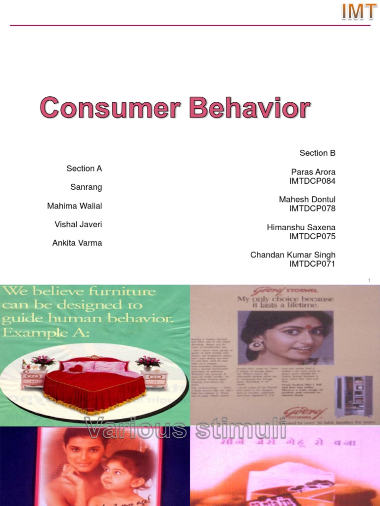 Consumer Behaviour (Sec A, Sec B Combined) | PDF | Consumer Behaviour ...