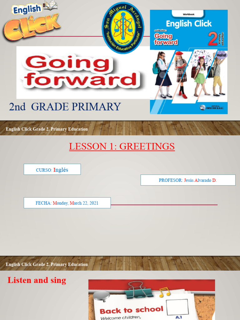 2nd Grade English Lesson: Greetings | PDF