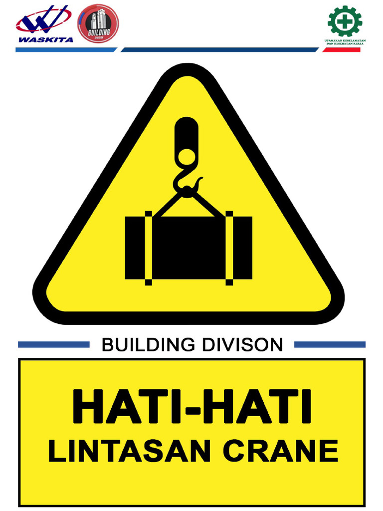 Rambu Hati-Hati Lintasan Tower Crane | PDF