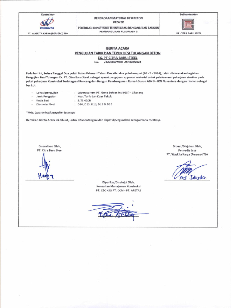 Hasil Tes Besi CBS - Lab Gsi20240320 - 13420167 | PDF