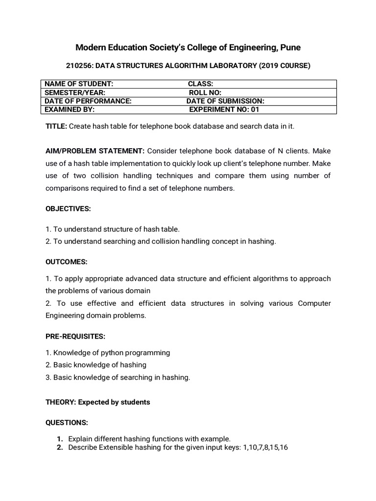 DSAL Lab Handout | PDF | Combinatorics | Theoretical Computer Science