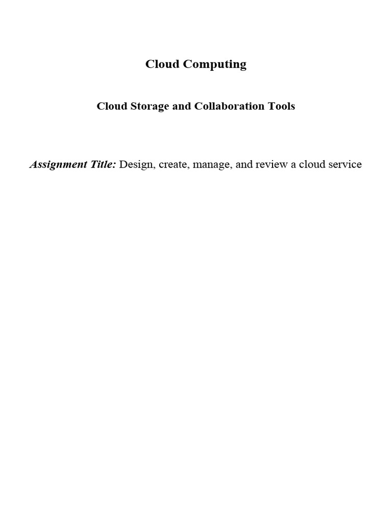 Cloud Assignment 02 | PDF | Software Development Process | Cloud Computing