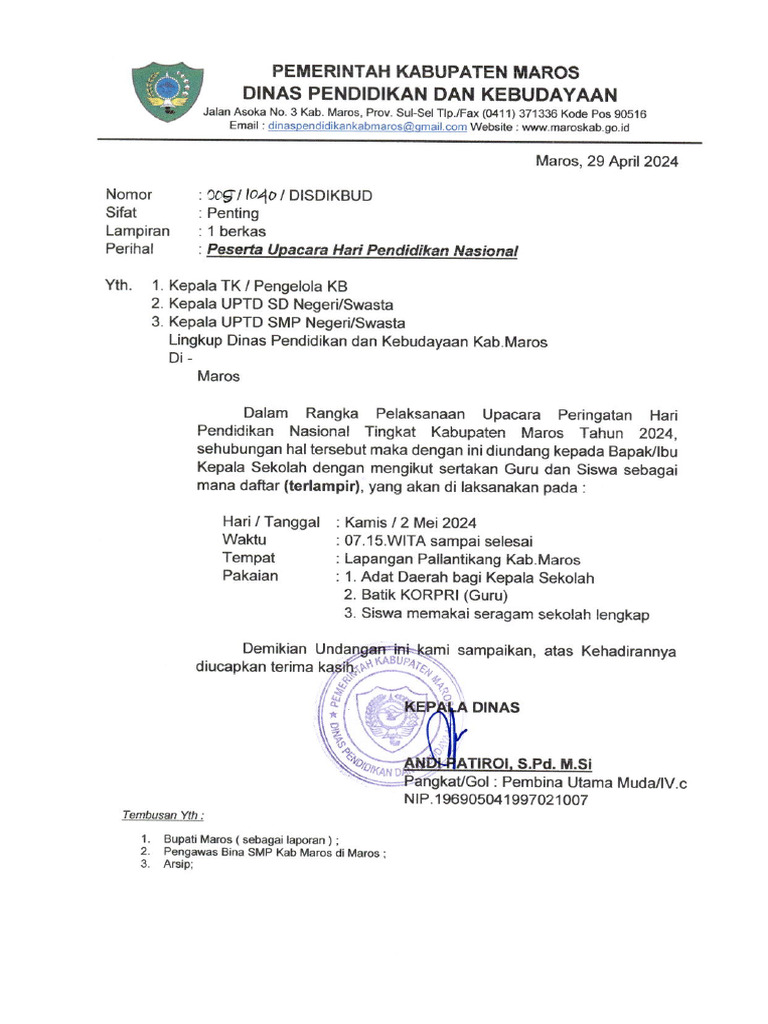 Peserta Upacara Hari Pendidikan Nasional | PDF Peserta Upacara Hari Pendidikan Nasional | PDF