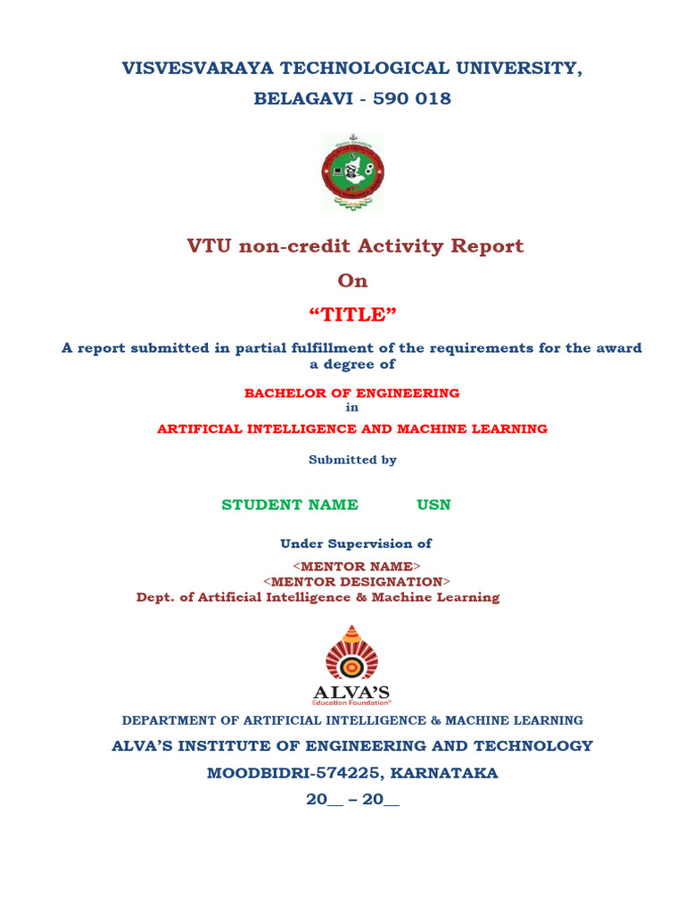 Non-Credit Activity Report Front Sheets | Download Free PDF | Cognitive Science | Engineering