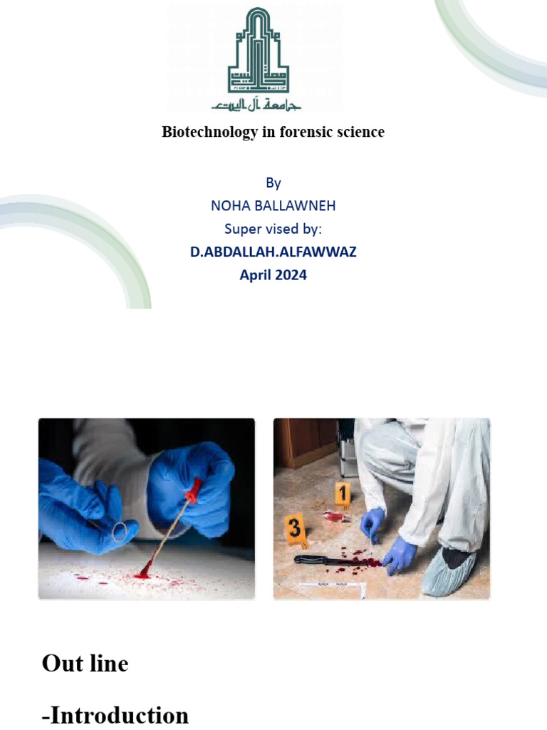 Forensic Biotechnology: DNA Analysis in Crime | PDF | Dna Profiling ...