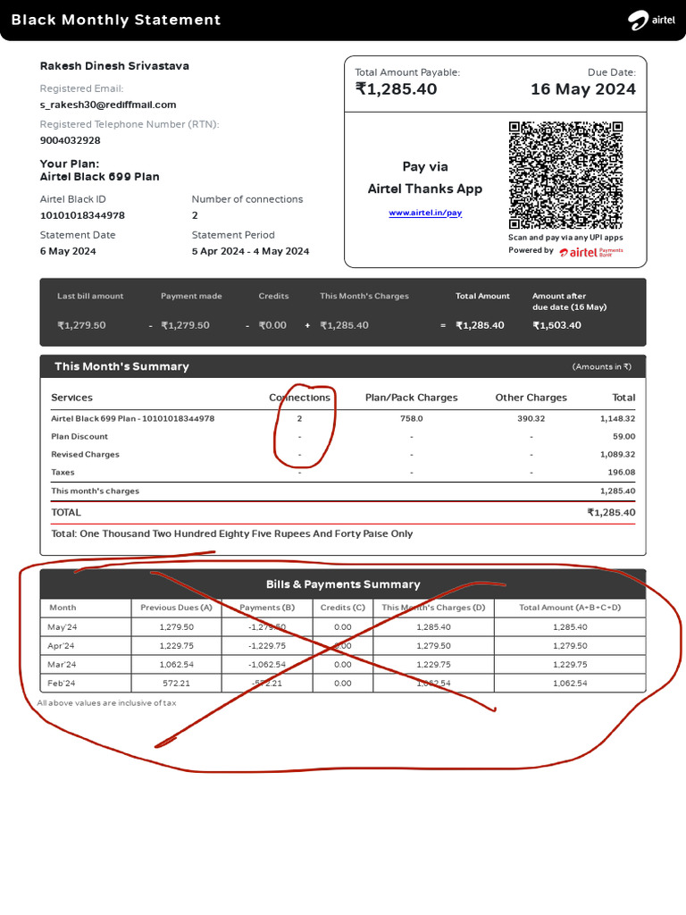 Downloadbillhomes Id 10101018344978&bill Month May&bill Year 2024 | PDF ...