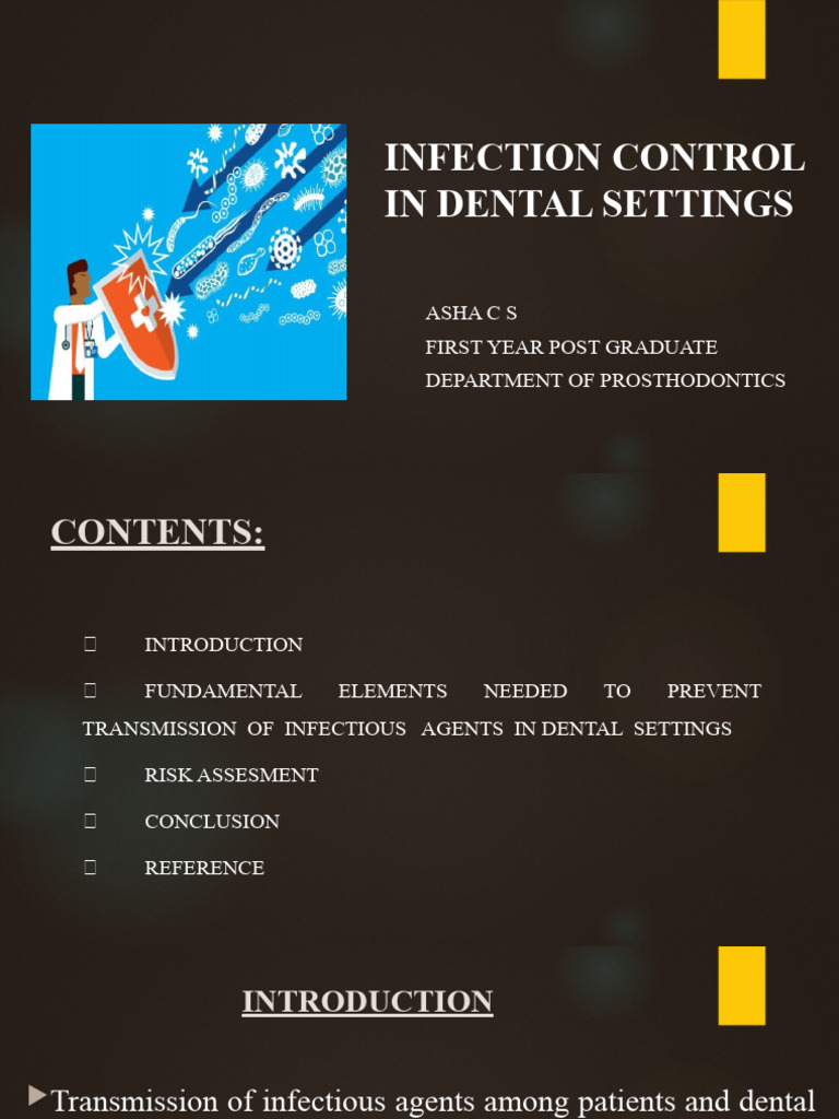 Infection Control in Dental Practice | Download Free PDF ...