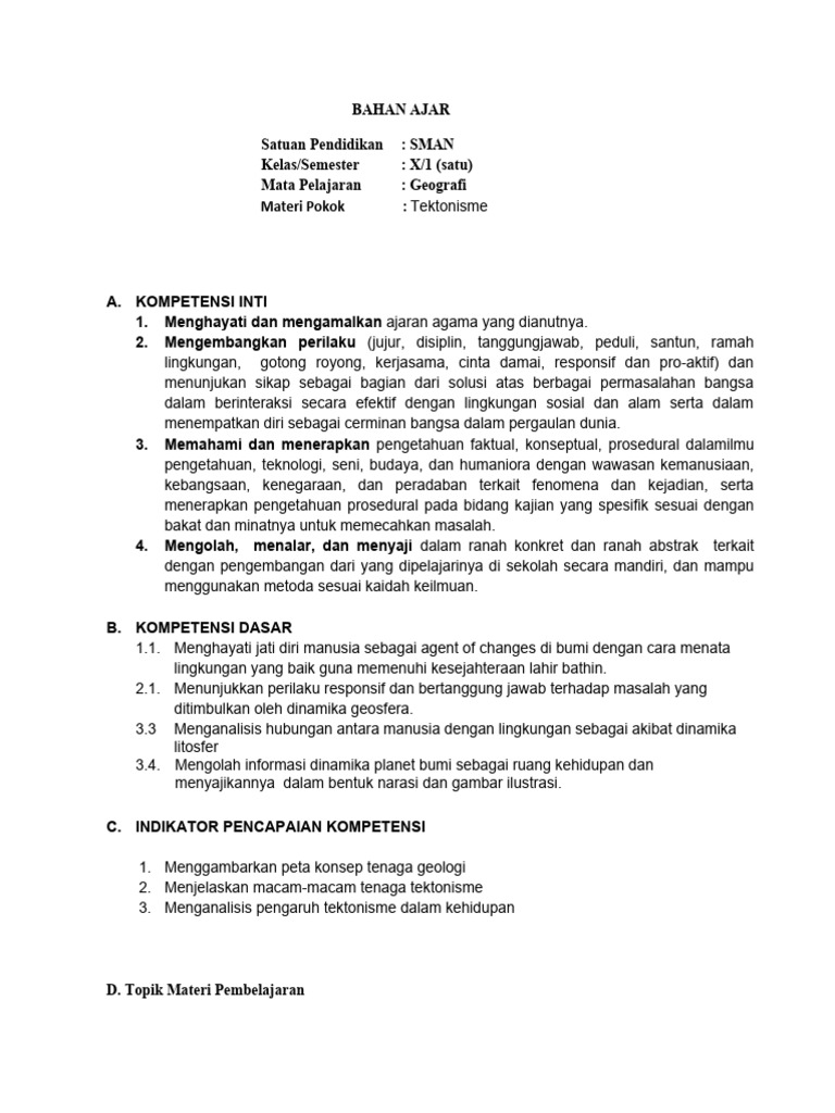 Epirogenesa dan Orogenesa dalam Tektonisme | PDF