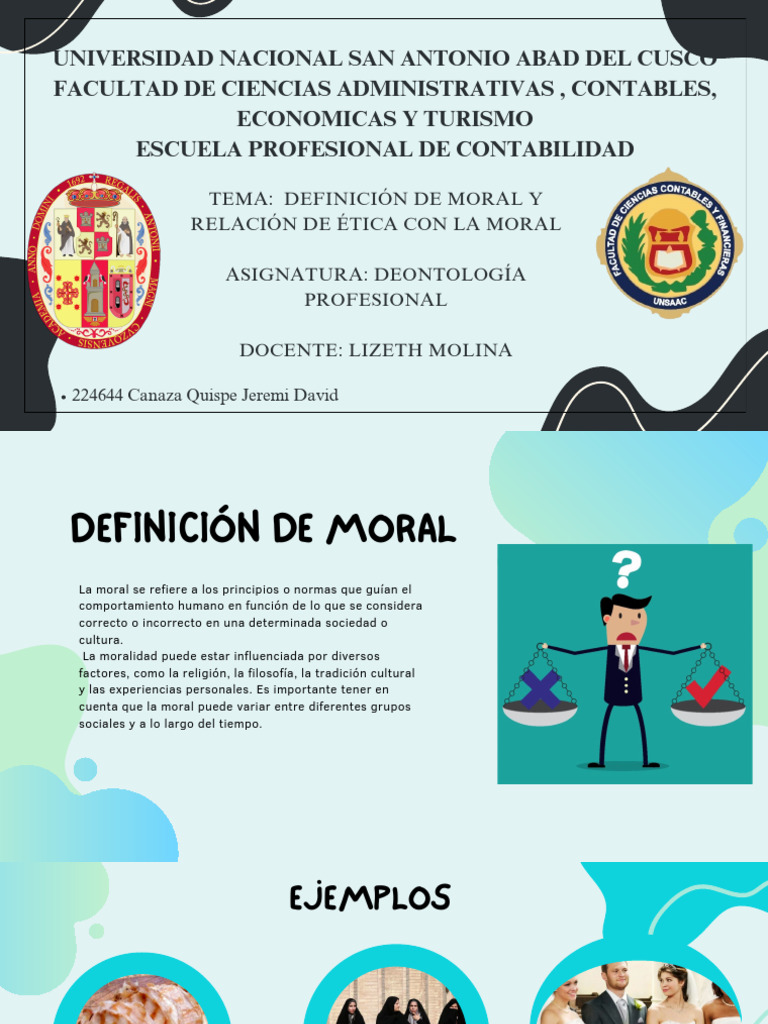 Definición de Moral y Relación de Ética Con La Moral | PDF | Moralidad ...