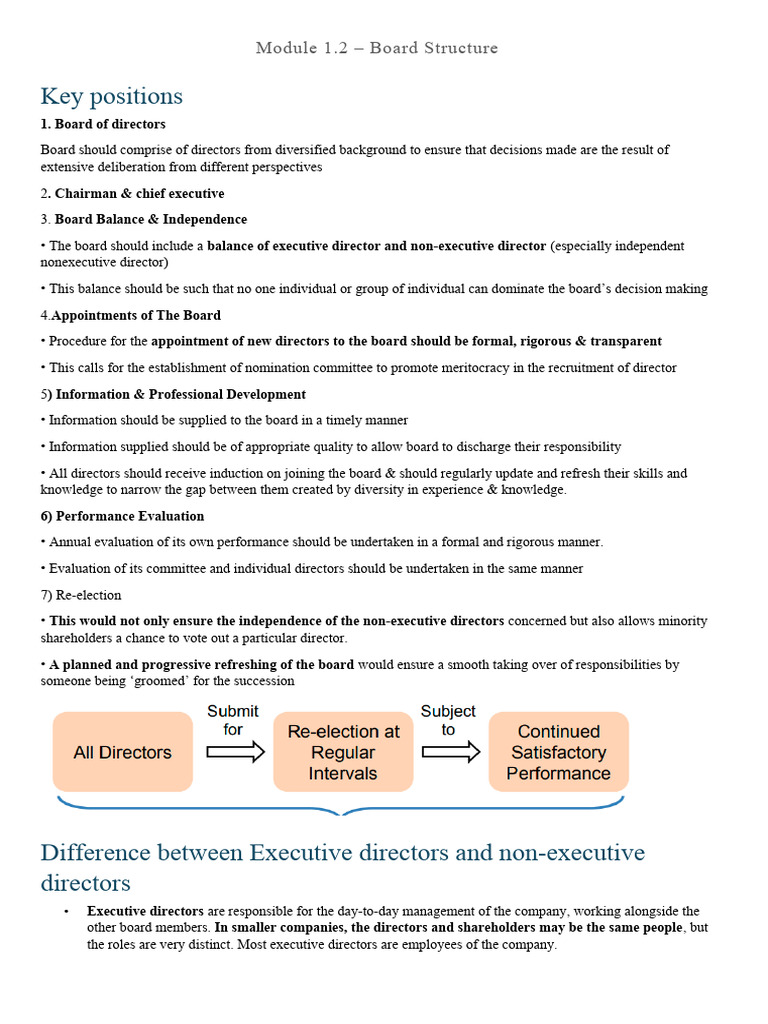 Board Structure | PDF | Corporate Social Responsibility | Corporate Governance