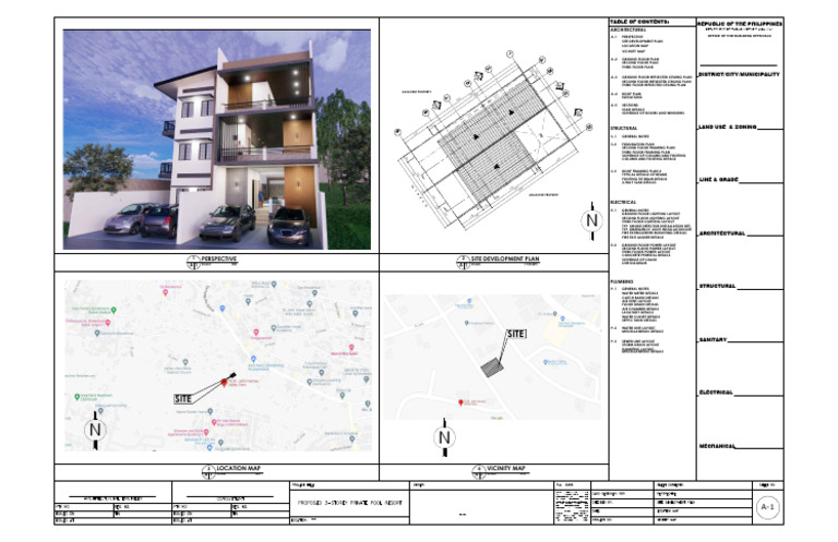 Perspective Site Development Plan: Architectural | PDF | Storm Drain ...