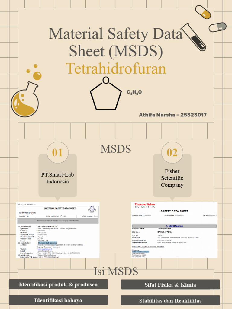 MSDS Tetrahidrofuran: Bahaya & Penanganan | PDF | Pengembangan Diri