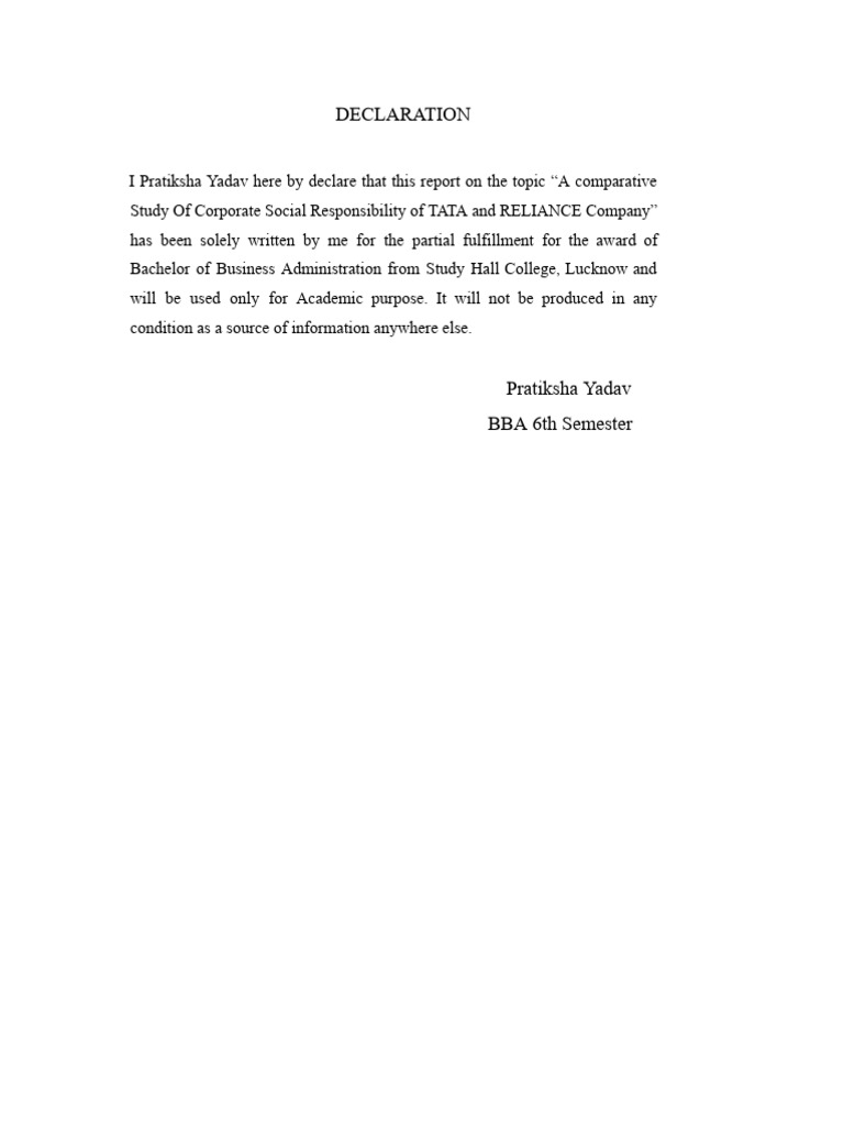 Minor Project-1 | PDF | Corporate Social Responsibility | Methodology