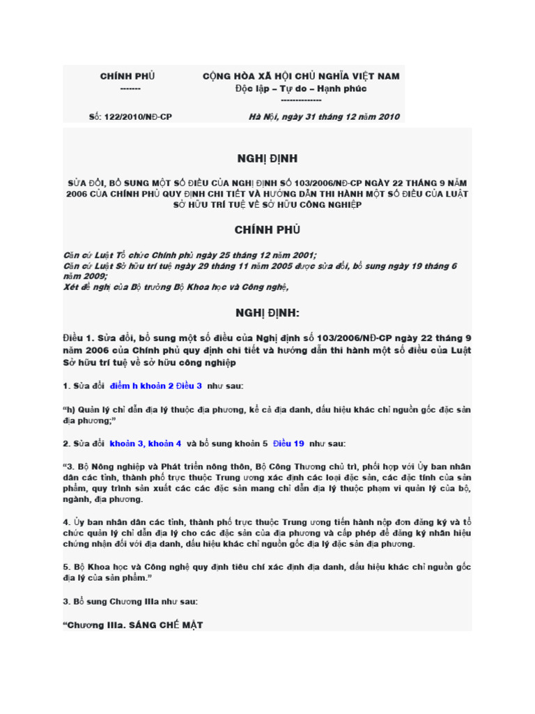 NGH NH: Hà N I, Ngày 31 Tháng 12 N M 2010 | PDF