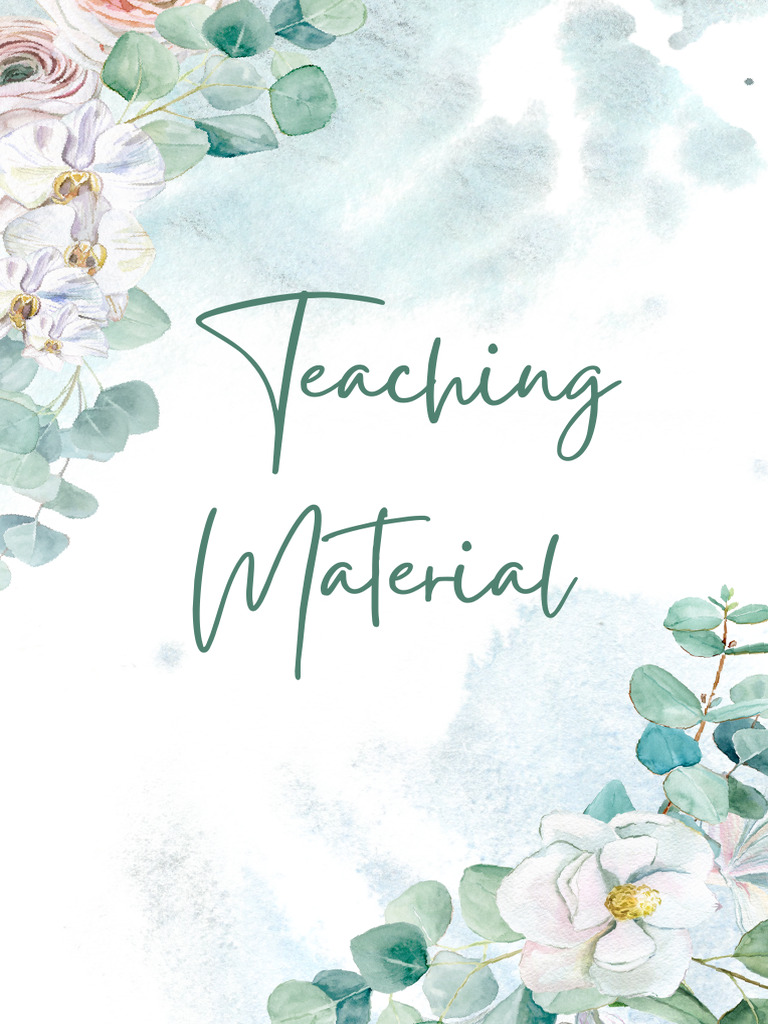 Teaching Material Pdf