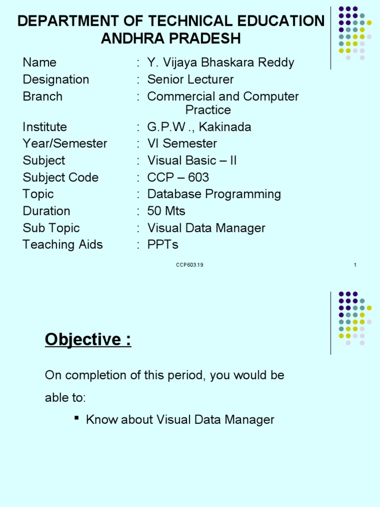 CCP603 | PDF | Microsoft Access | Databases