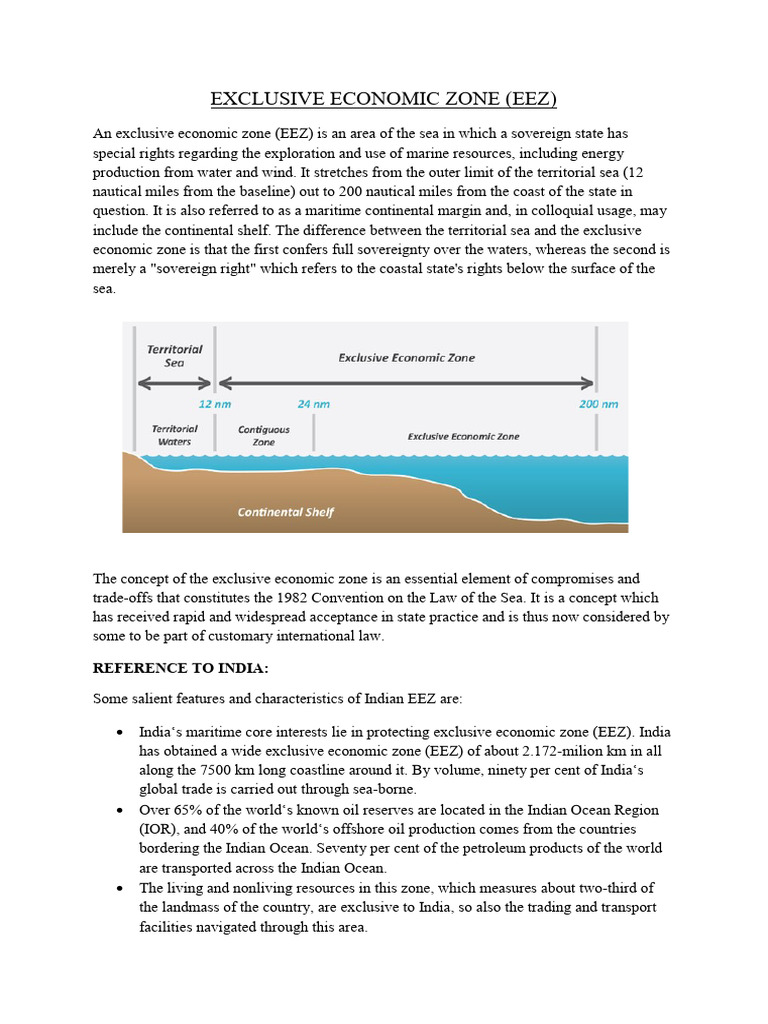 Exclusive Economic Zone (Eez) | PDF | Exclusive Economic Zone ...