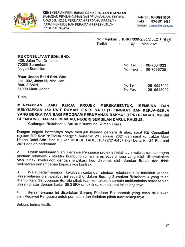 PPR Rembau - Cadangan Rekabentuk Struktur Bumbung Rumah Teres (2) (2021 ...