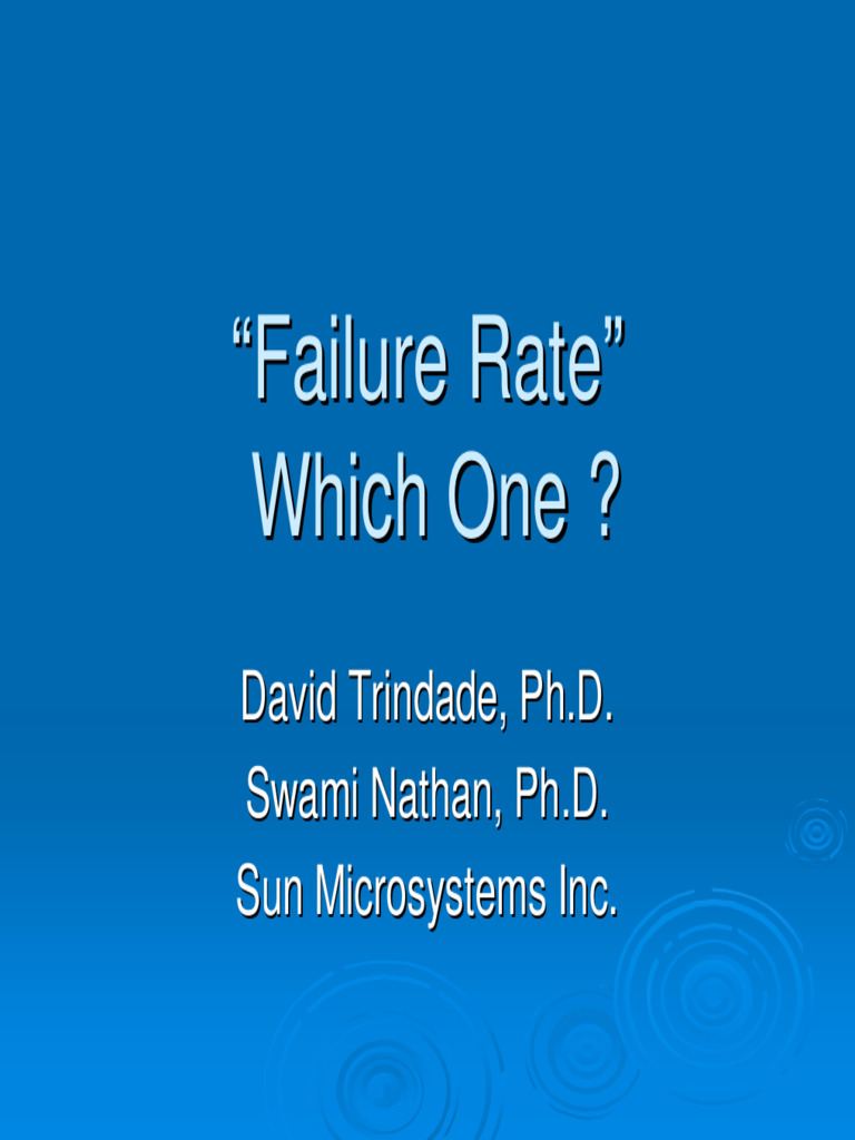 Failure Rate | PDF | Reliability Engineering | Statistical Theory