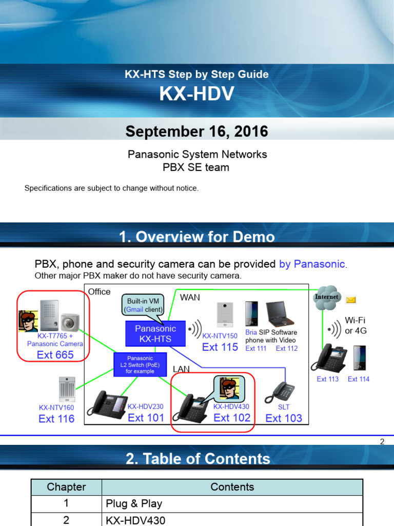 KX-HTS Setup and Configuration Guide | PDF | Session Initiation ...