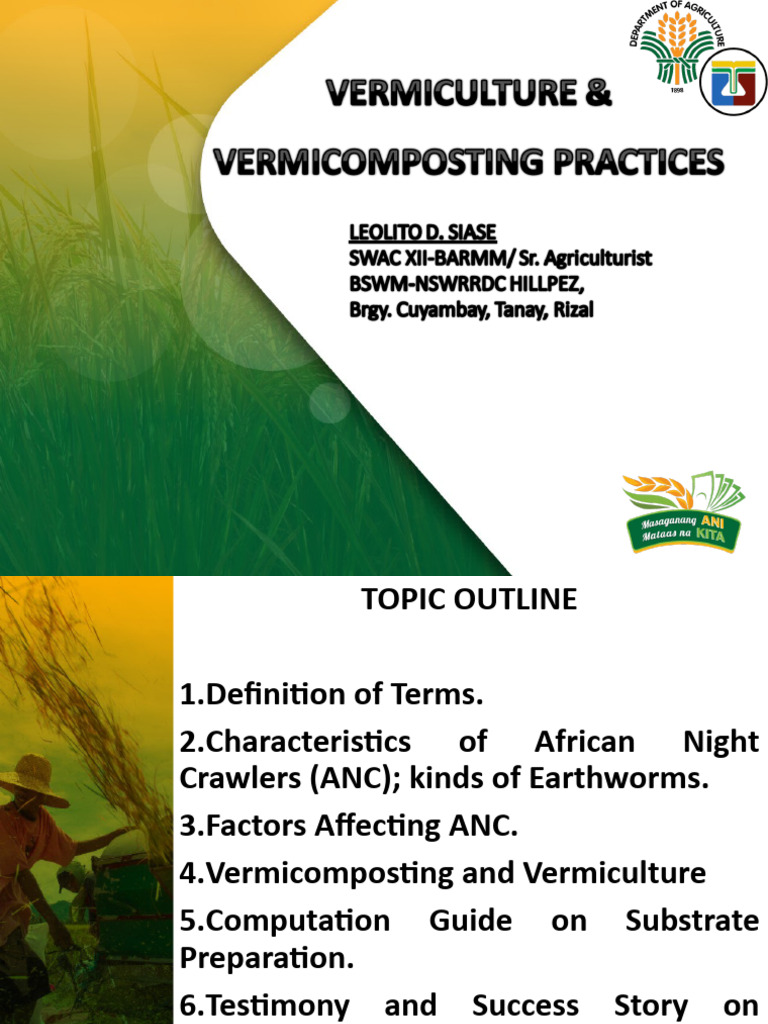 Vermiculture & Vermicomposting | Download Free PDF | Agriculture | Natural Materials