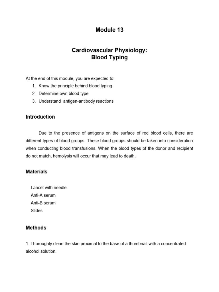 Blood Typing and Compatibility Guide | PDF | Blood Type | Animal Anatomy